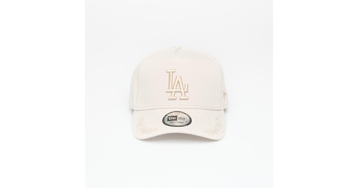 KTZ La Dodgers Mlb Tonal Icon 9Forty E-Frame Adjustable Cap Cream in ...
