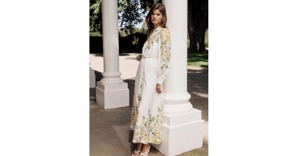 Forever New Primrose Trim Detail Midi Dress | Lyst UK