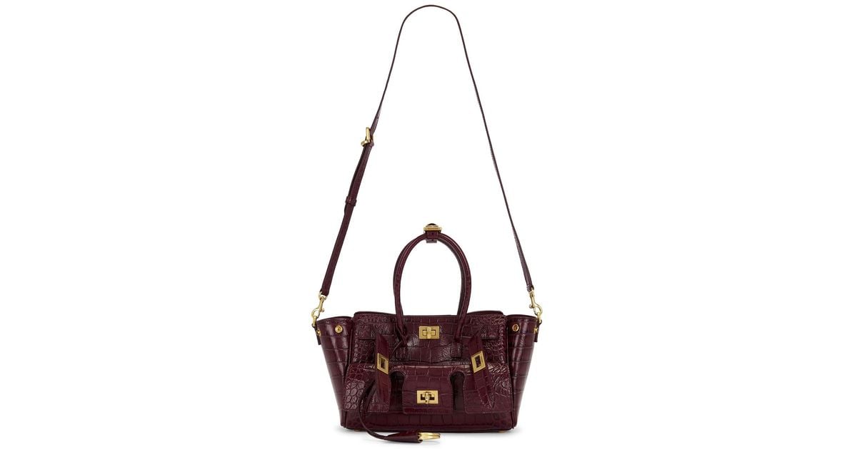 Balenciaga Bel Air Carry Bag in Red | Lyst