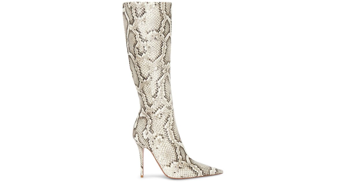 AMINA MUADDI Barbara 105 Heel Boot in White | Lyst