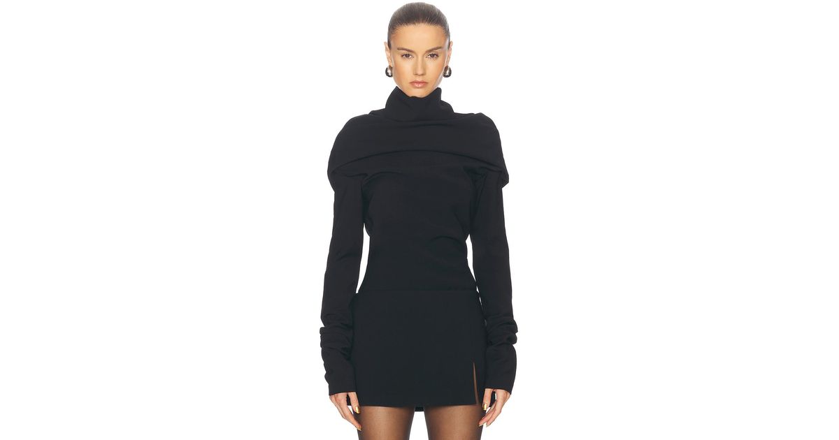 Acne Studios Tabil Top in Black | Lyst