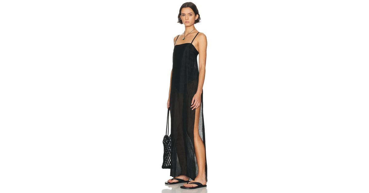 Matteau Sheer Cami Dress in Black | Lyst