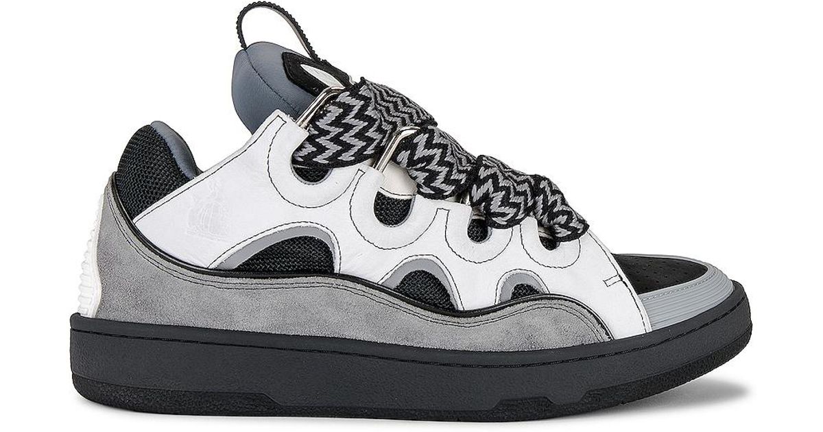 Lanvin Curb Sneakers in White for Men | Lyst