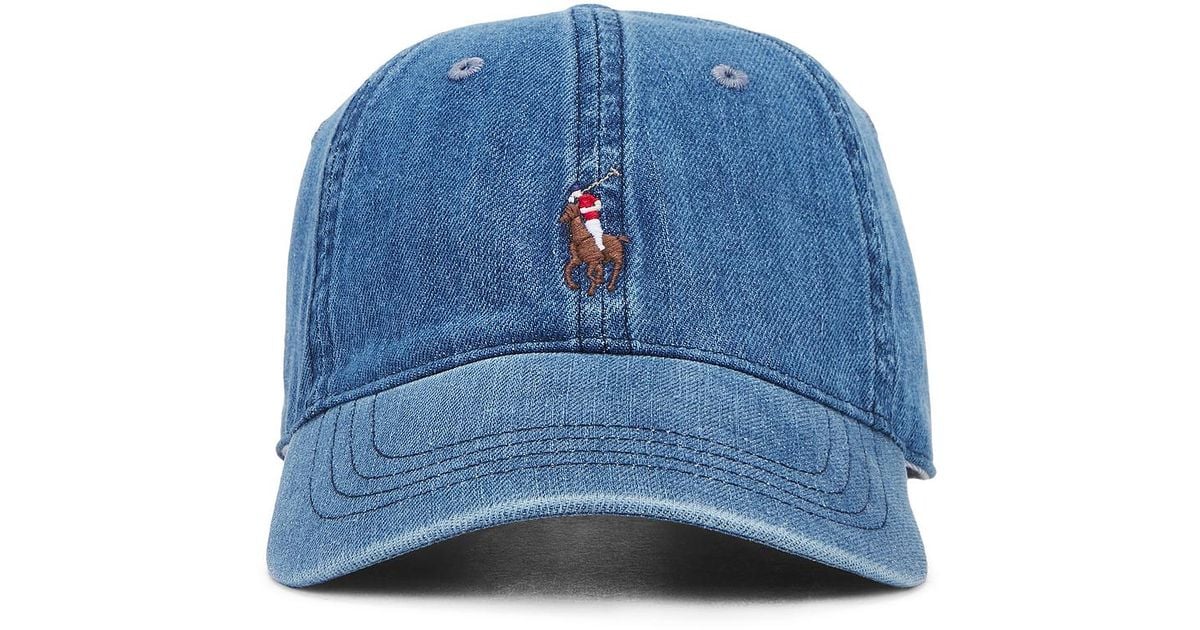 Polo Ralph Lauren Denim Classic Sport Cap in Blue for Men | Lyst