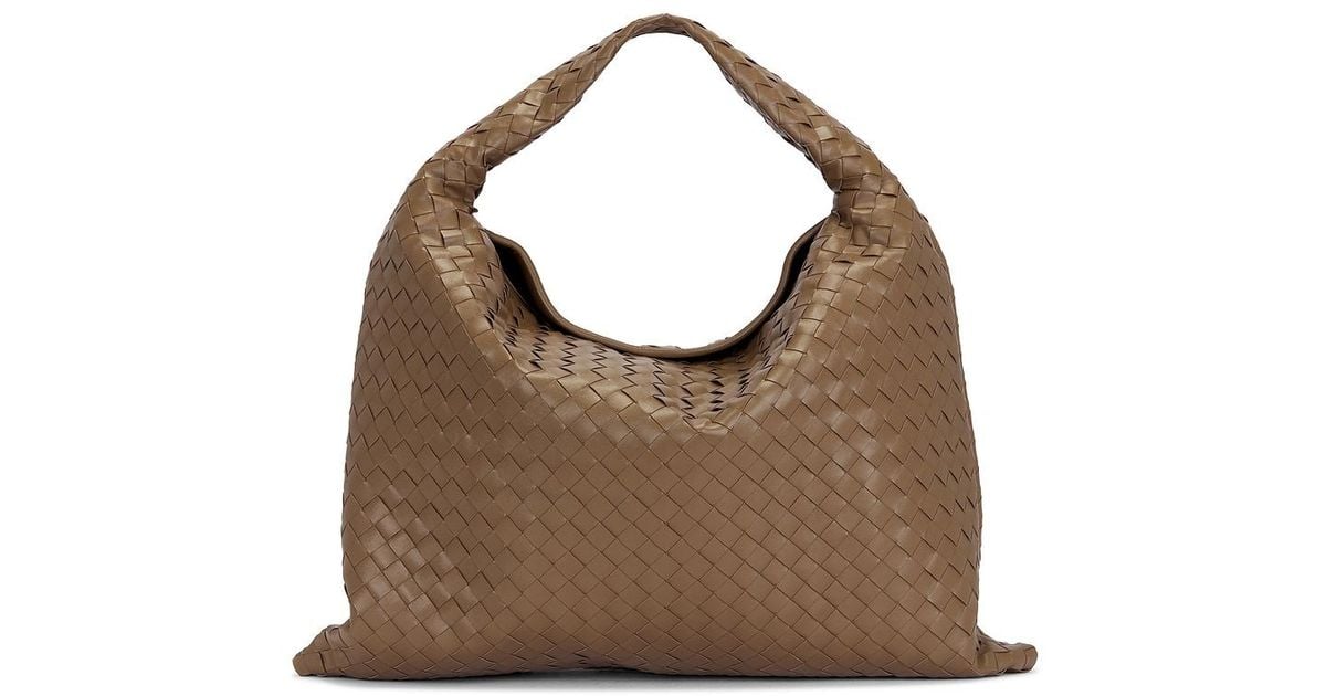 Bottega Veneta Large Hop Hobo Bag in Brown | Lyst