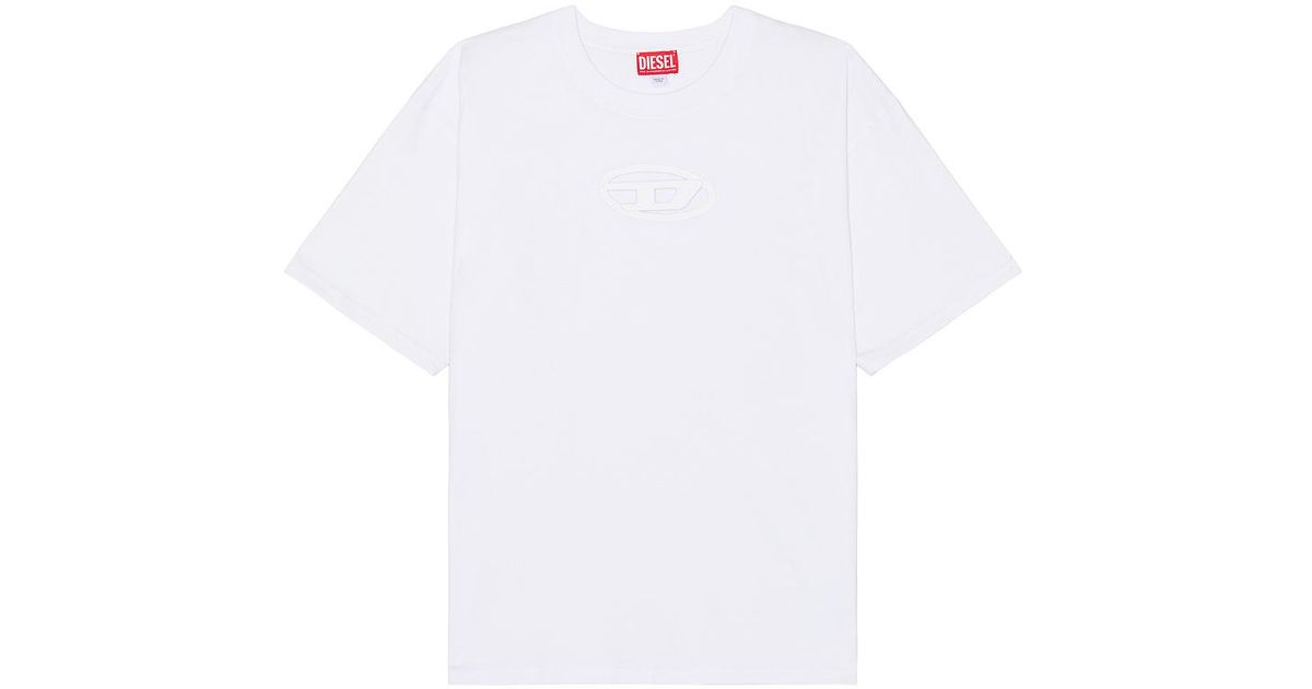 DIESEL Box Tee in White for Men | Lyst
