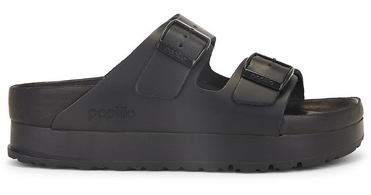 Birkenstock Arizona Exquisite Platform Sandal in Black | Lyst