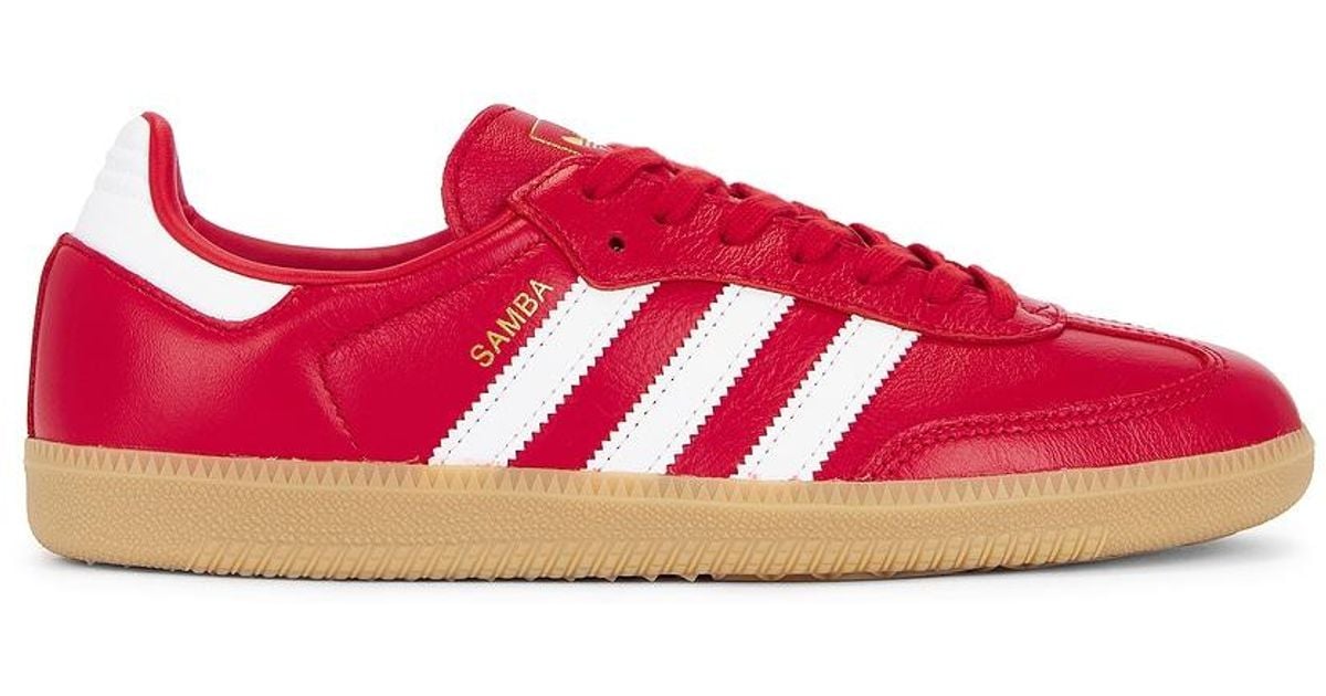 adidas Originals Samba Og Sneaker in Red for Men | Lyst