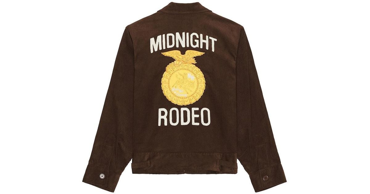 MIDNIGHT RODEO Ffa Trucker Jacket in Black for Men | Lyst
