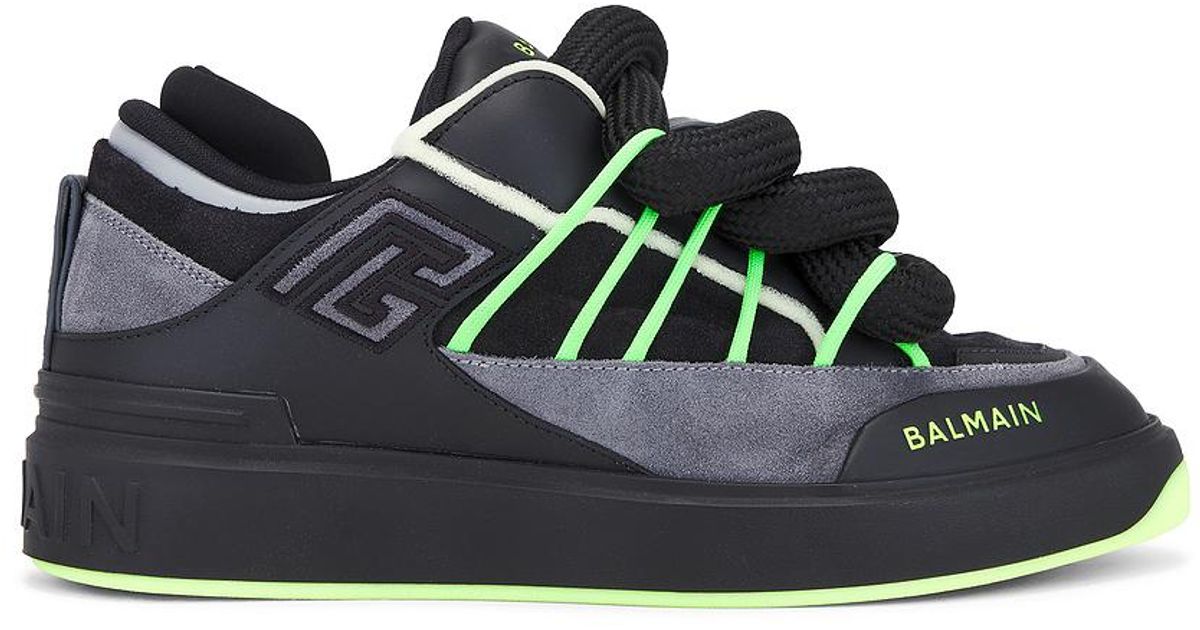 Balmain B-court Puffy Skate Sneaker in Black for Men | Lyst