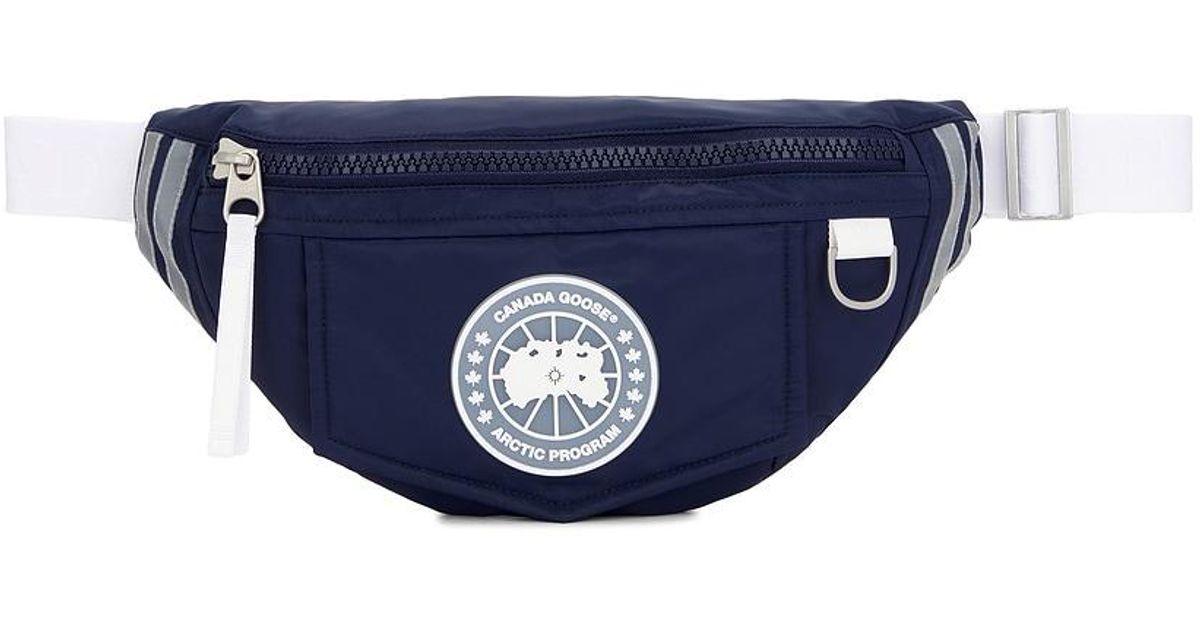 Canada Goose Performance Satin Waist Pack in Blue for Men | Lyst