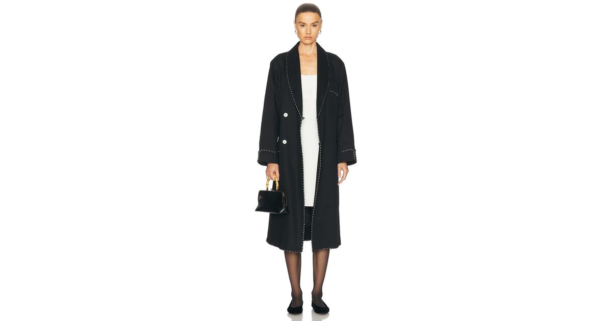 Bode Podium Coat in Black | Lyst