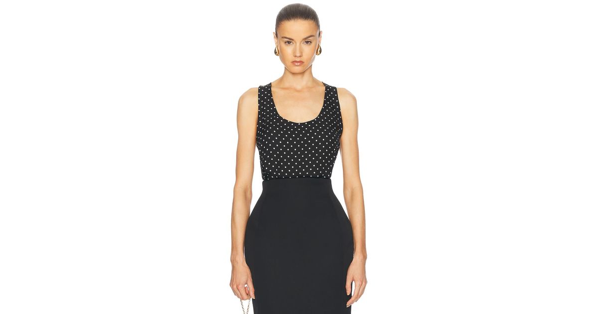Wardrobe NYC Silk Tank Top in Black | Lyst