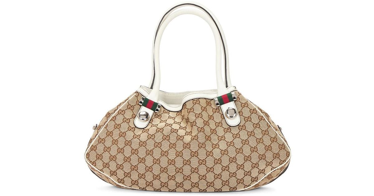 Gucci Match Ball Handbag in Natural | Lyst