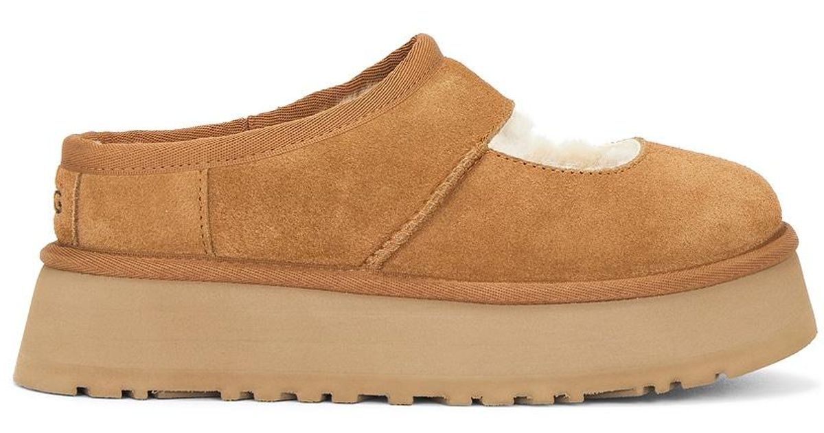 UGG Bea Mary Jane Slipper in Brown | Lyst