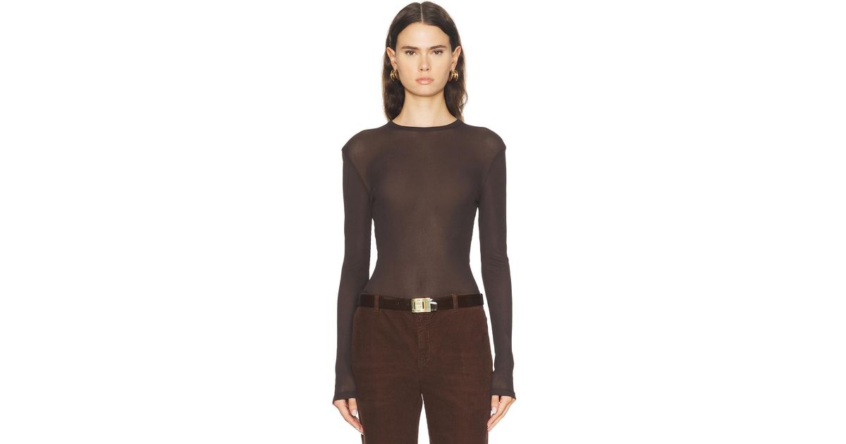 Acne Studios Ermana Top in Brown | Lyst
