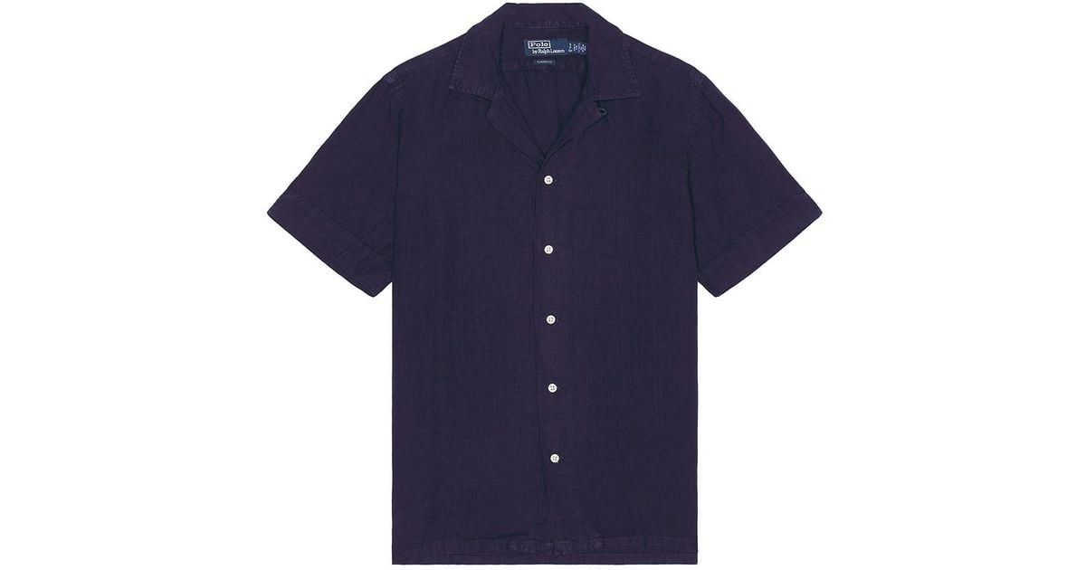 Polo Ralph Lauren Andy Camp Shirt in Blue for Men | Lyst