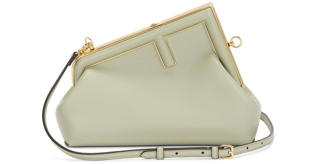 Fendi First Shoulder Bag in Natural | Lyst