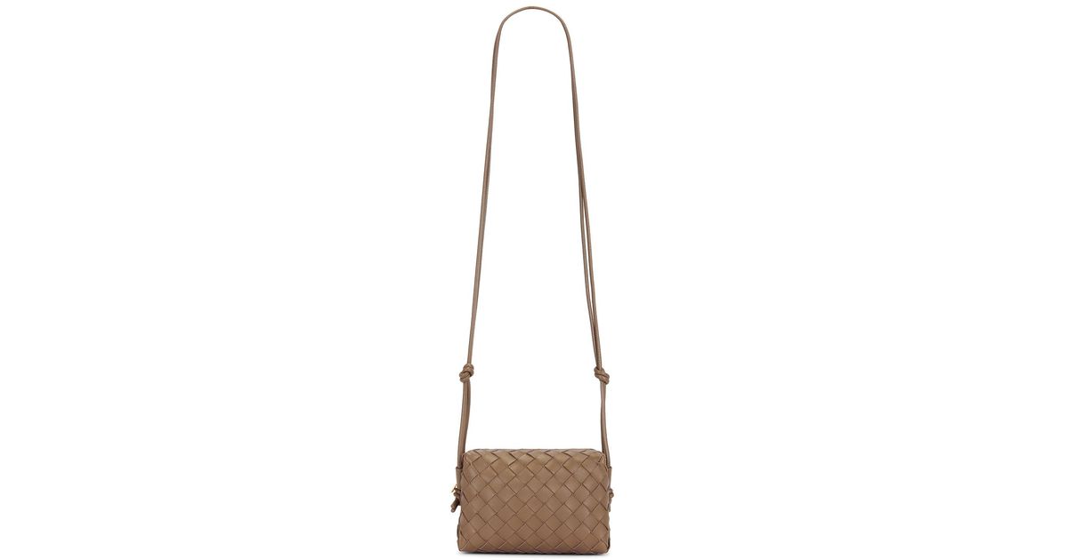 Bottega Veneta Mini Loop Bag in Natural | Lyst