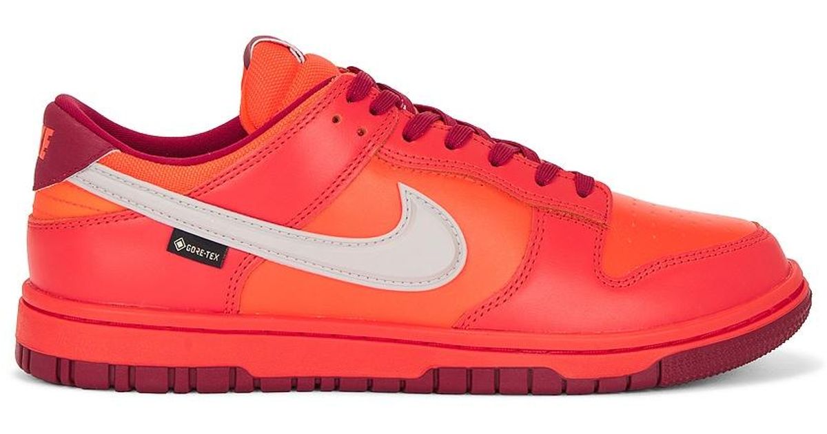 Nike Dunk Low Gtx Sneaker in Red for Men | Lyst