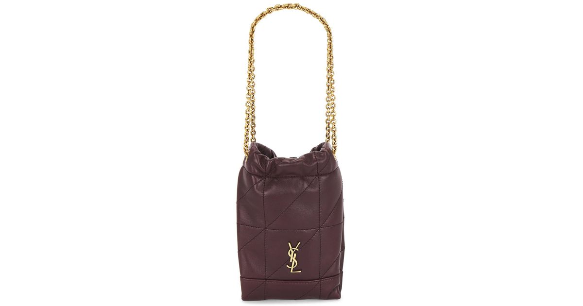 Saint Laurent Mini Jamie Pochon Bag in Purple | Lyst
