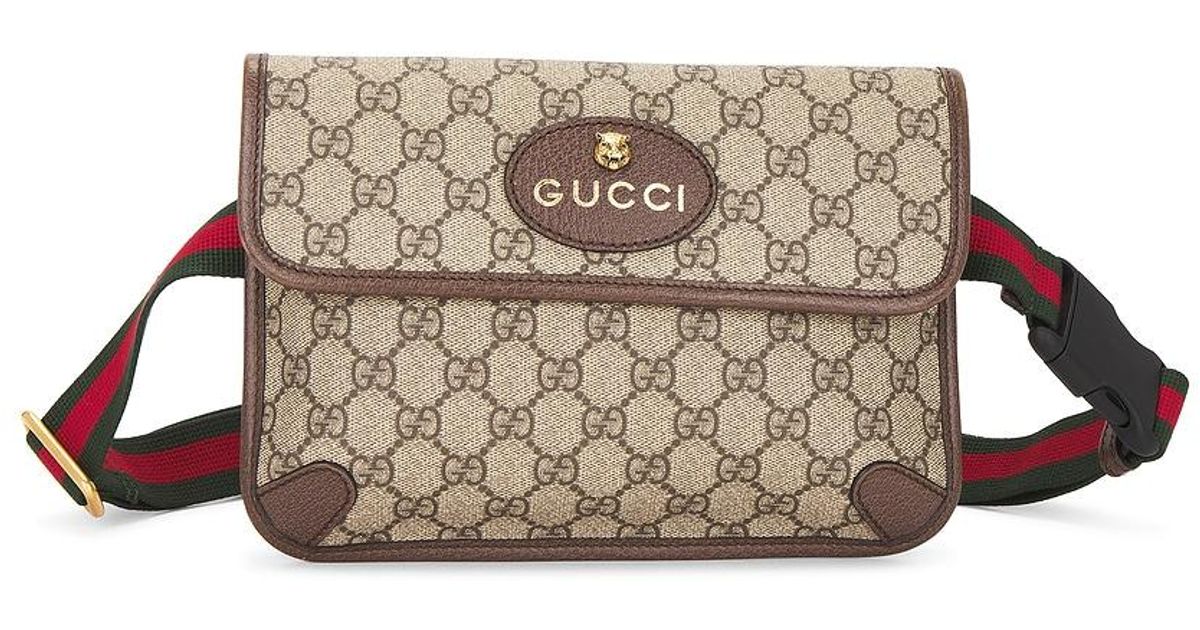 Gucci Gg Supreme Neo Vintage Belt Bag in Brown | Lyst