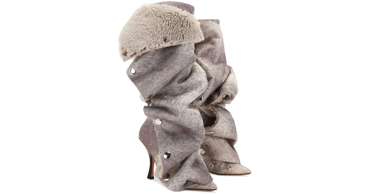 Y. Project Snap Boot in Gray | Lyst