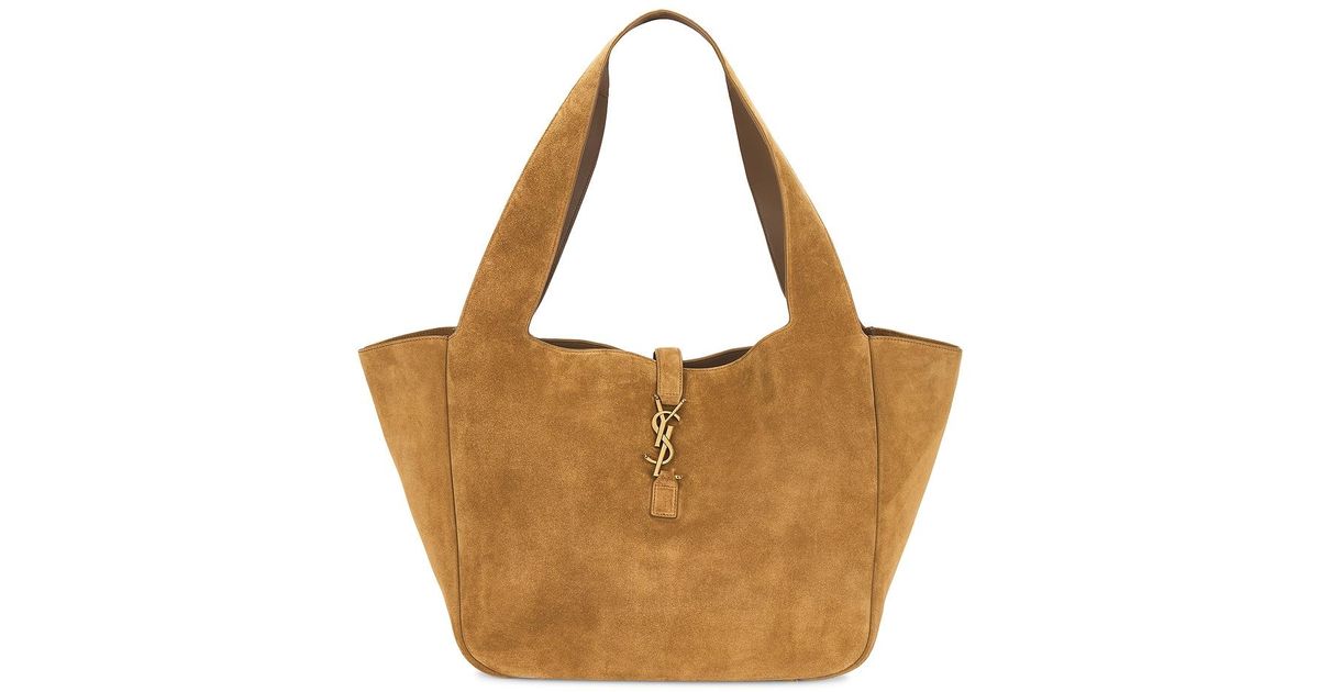 Saint Laurent Bea Bag in Brown | Lyst