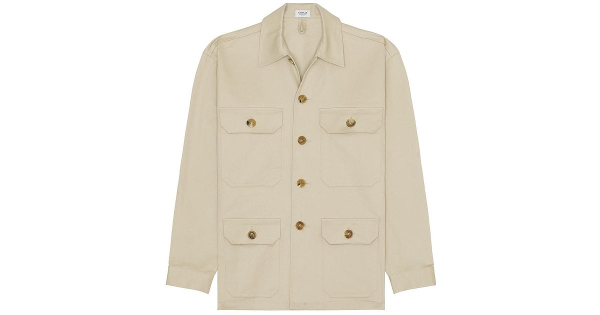 Ghiaia Safari Jacket in Natural for Men | Lyst