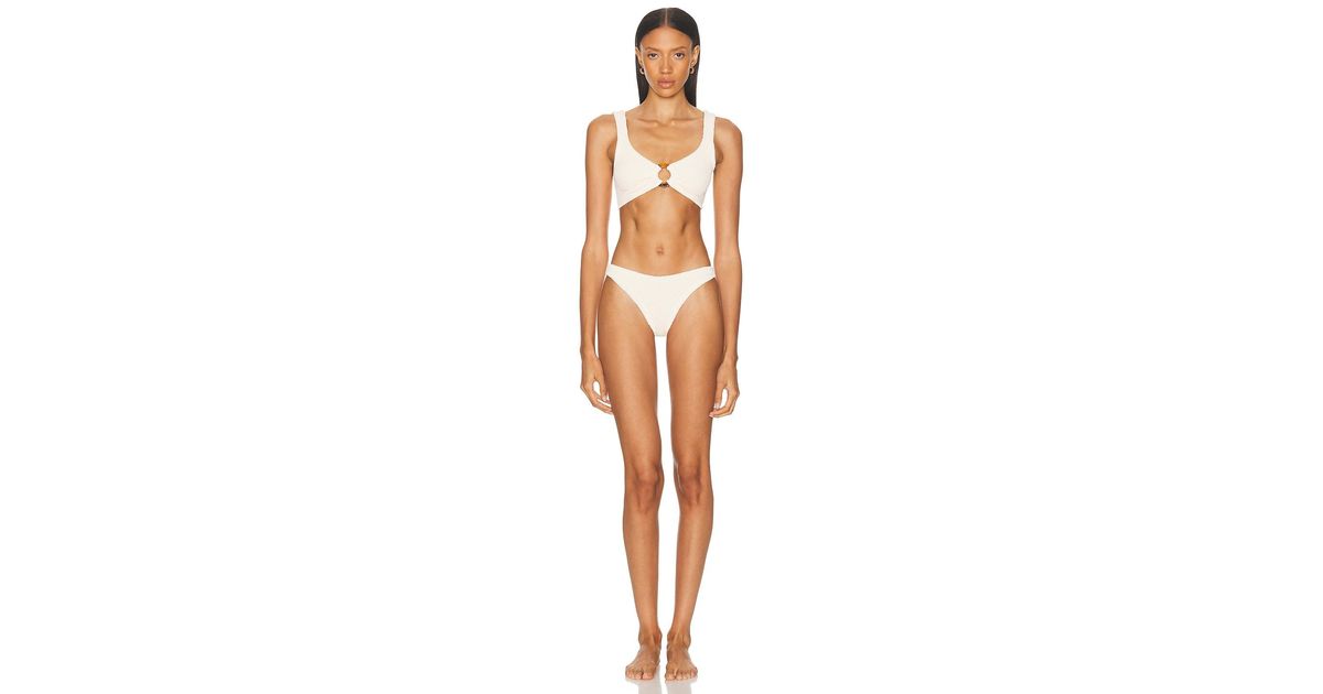 Hunza G Julia Bikini Set in White | Lyst