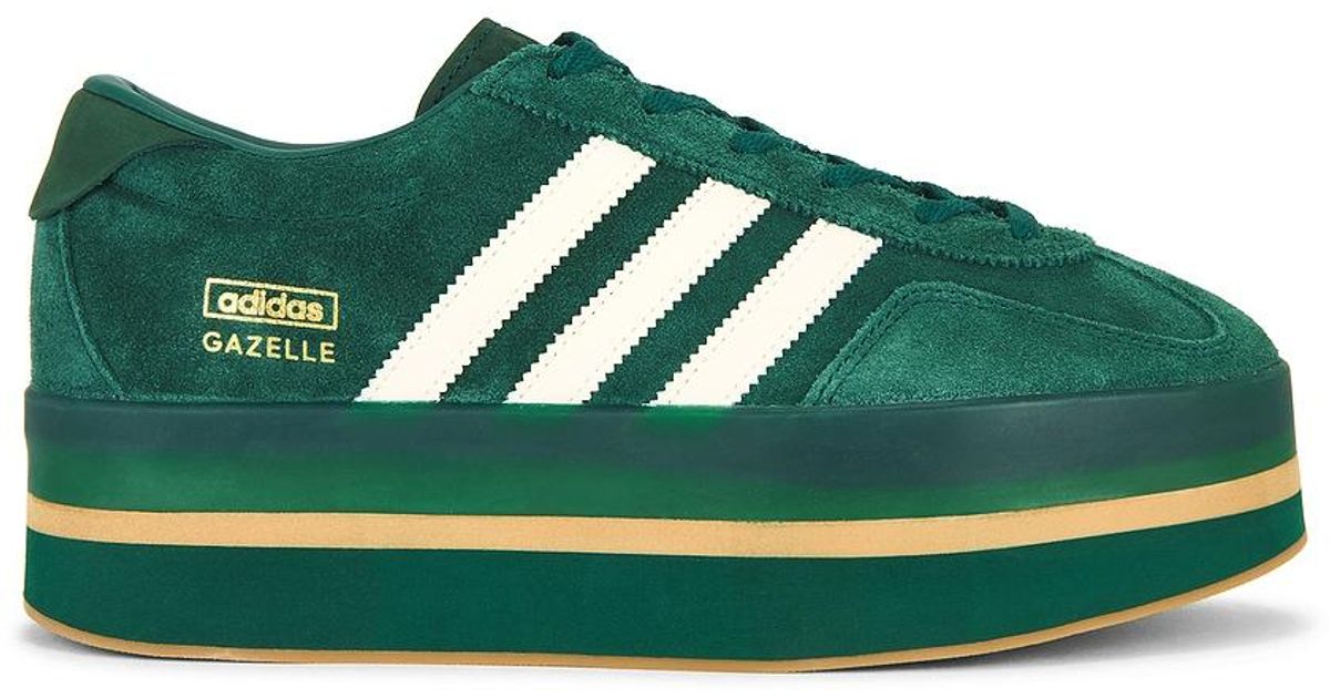 adidas Originals Gazelle Stack Sneaker in Green | Lyst