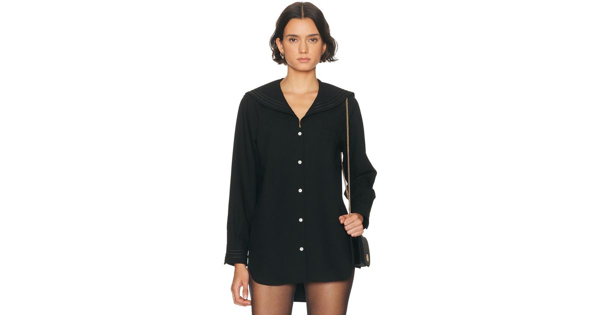 Bode Astor Top in Black | Lyst