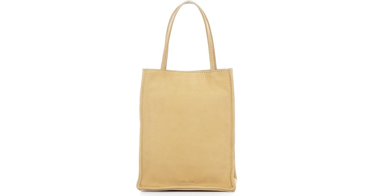 The Row Small To Go Tote Bag in Natural | Lyst