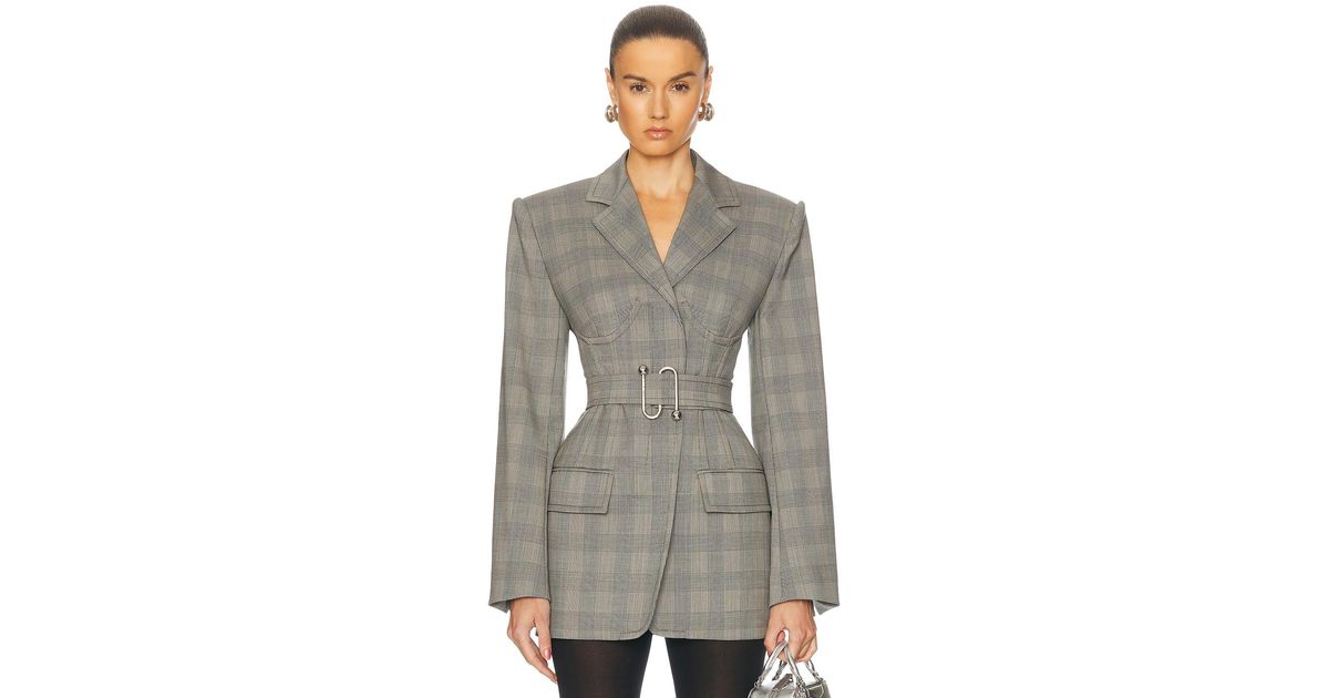 Sportmax Emy Jacket in Gray | Lyst