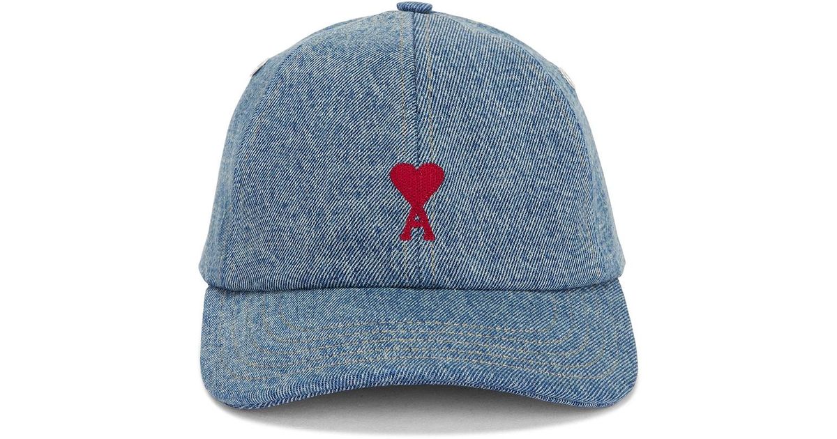 Ami Paris Adc Cap in Blue | Lyst