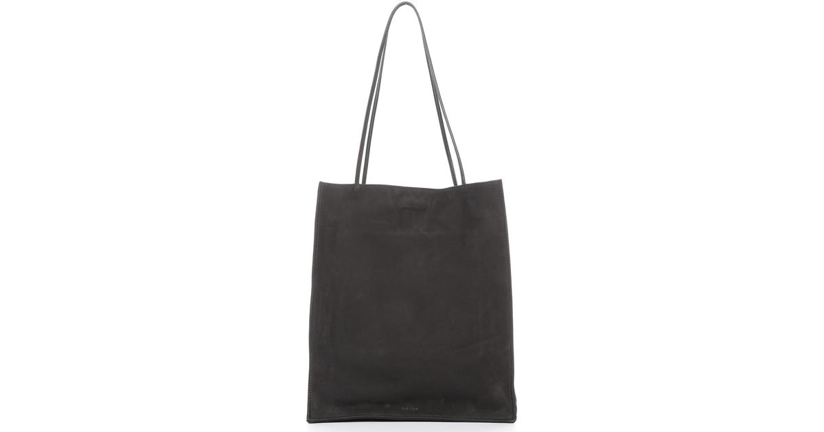 The Row Large To Go Tote Bag in Black | Lyst