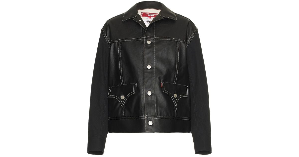 Junya Watanabe X Levi's Coated Jacket in Black for Men | Lyst