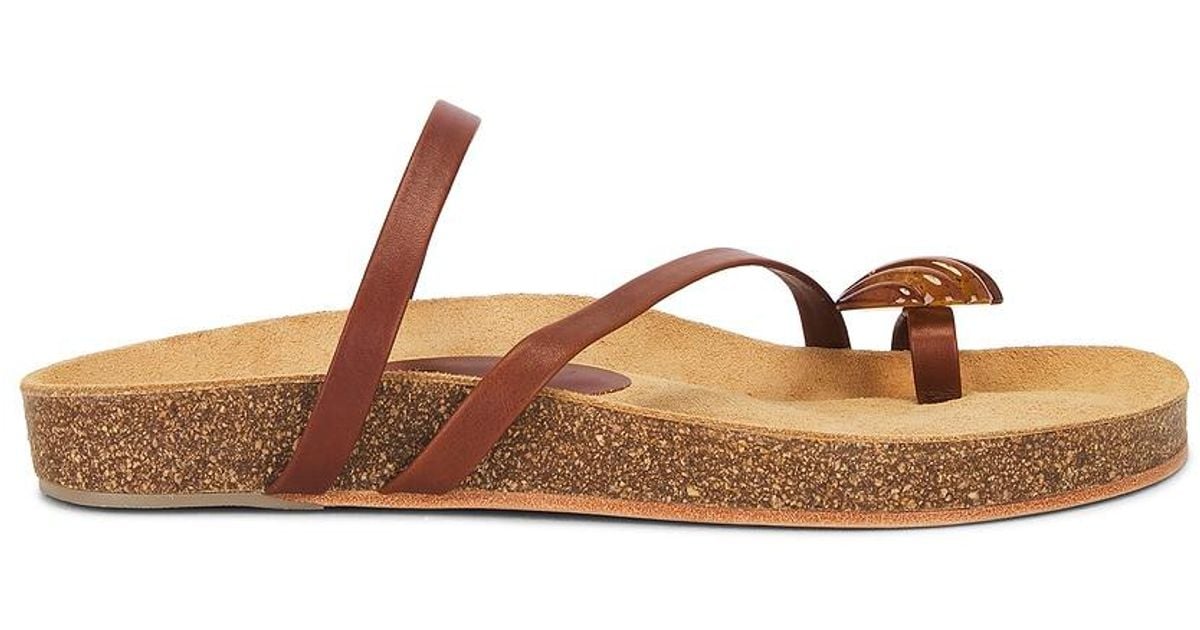Johanna Ortiz Camel Aztec Horse Sandals in White | Lyst