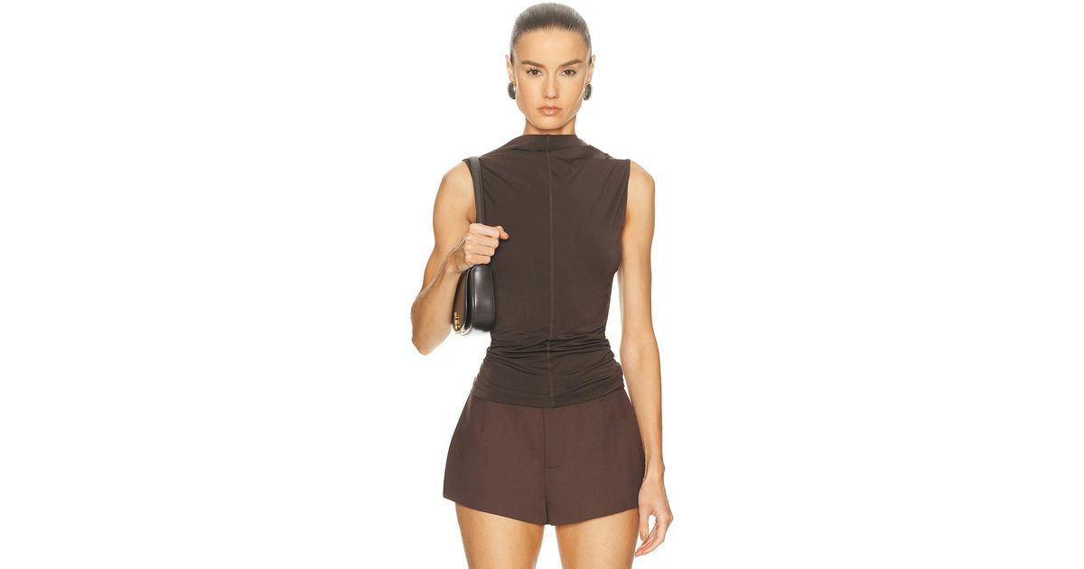 SIR. Matheo Draed Tank in Brown | Lyst