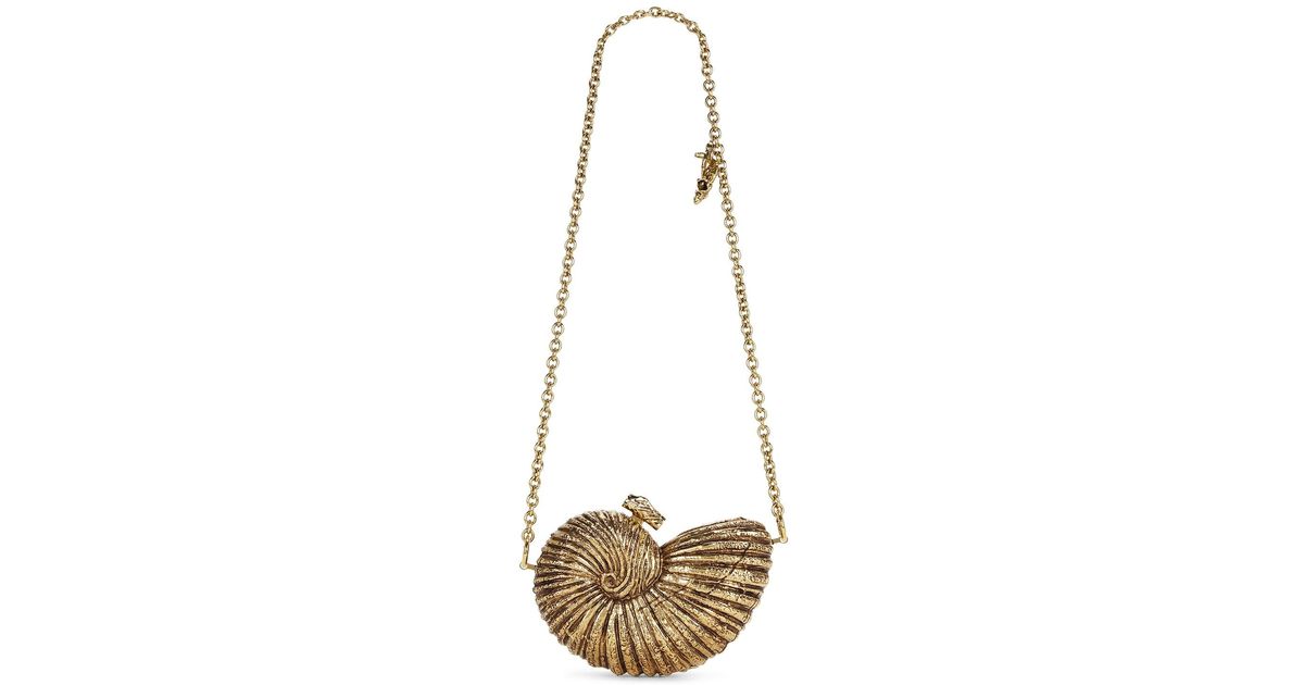 Chloé Seashell Clutch in White | Lyst