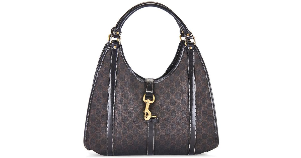 Gucci Joy Bardot Hobo Bag in Black | Lyst