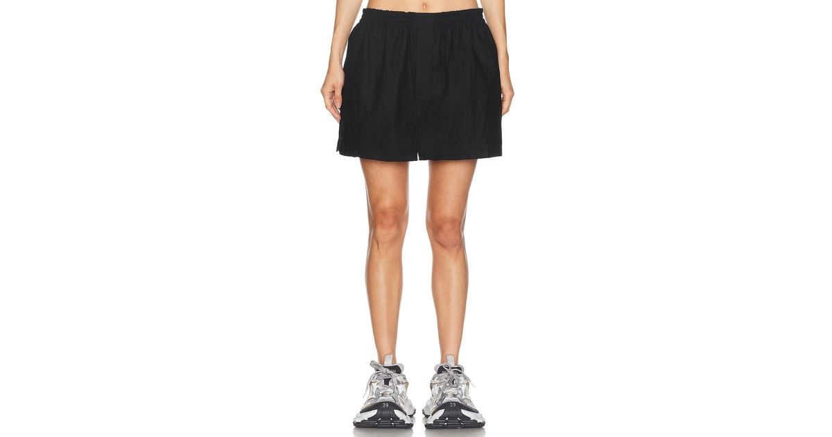 Balenciaga Boxer Skirt in Black | Lyst