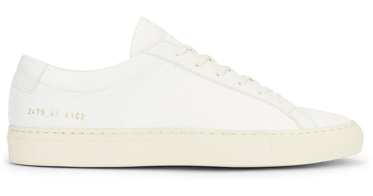 Common Projects Canvas Achilles in White for Men | Lyst