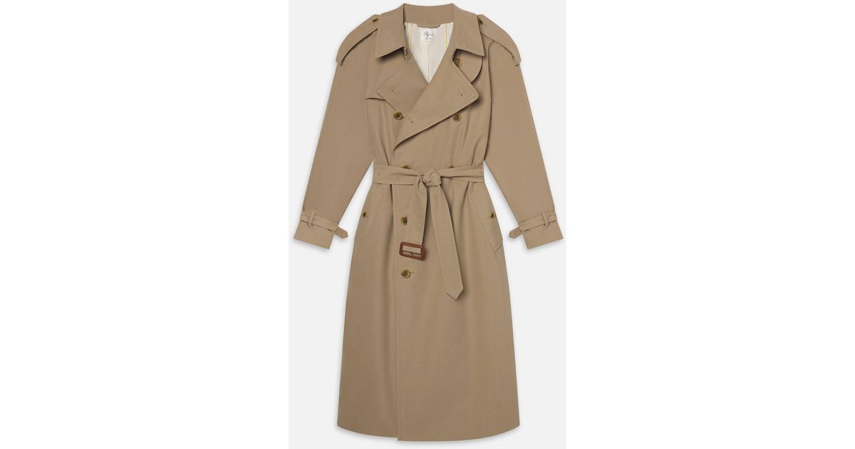 FRAME Ritz Classic Trench in Natural | Lyst
