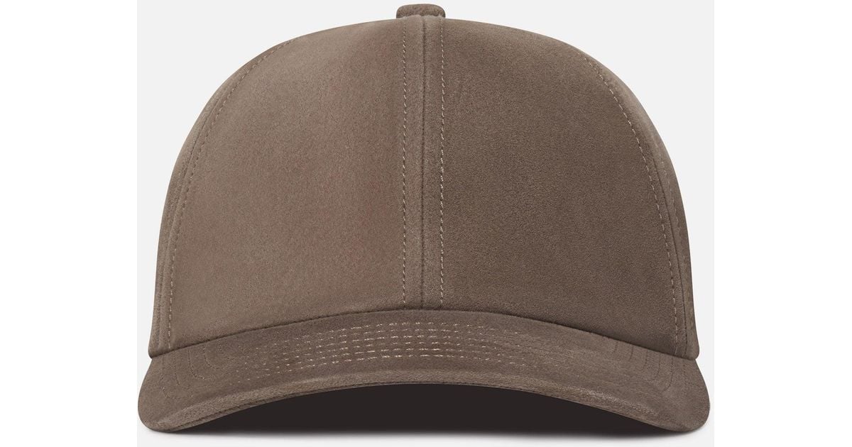 FRAME Frame Suede Cap in Brown for Men | Lyst