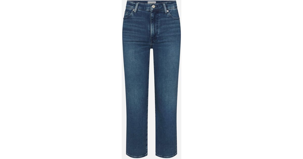 FRAME Le Sleek Straight in Blue | Lyst UK