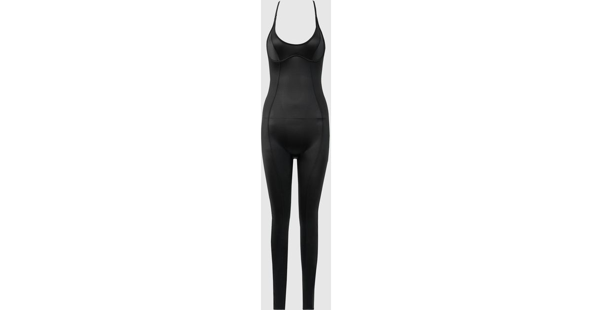 Frederick's of Hollywood Neev Oil Slick Twist Halter Catsuit | Lyst