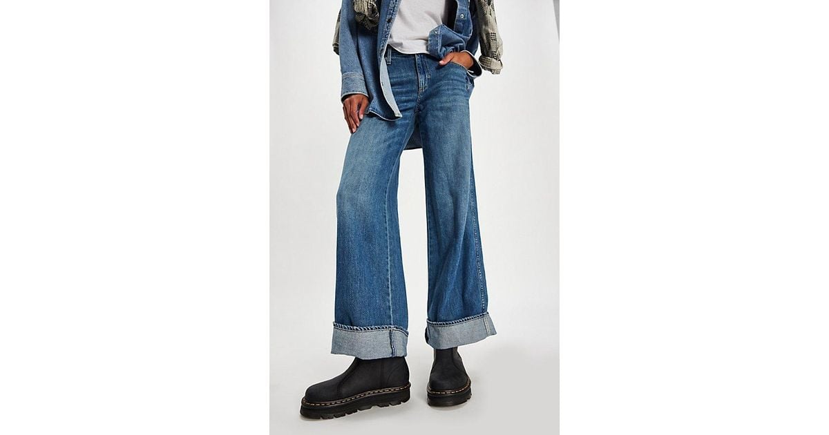 Dr. Martens Zebzag Rigger Boots in Blue | Lyst UK