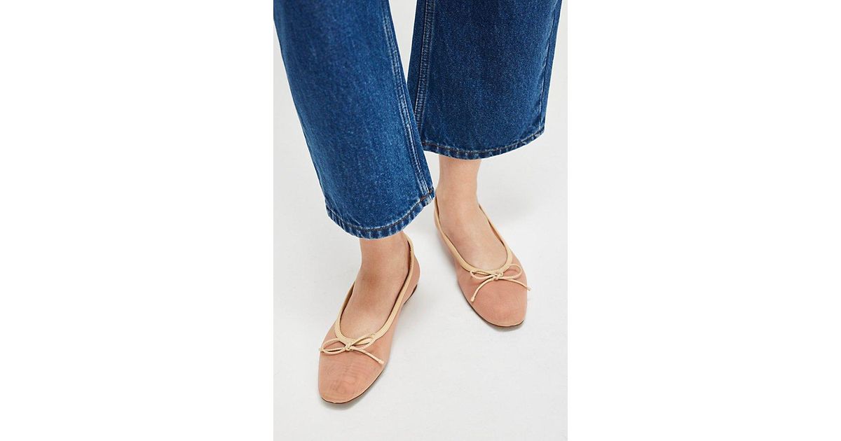 SCHUTZ SHOES Arissa Sheer Mesh Flats in Blue | Lyst