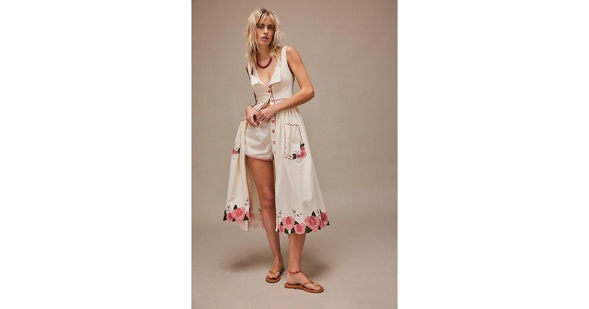 Free People Rosey Posey Set in Natural | Lyst